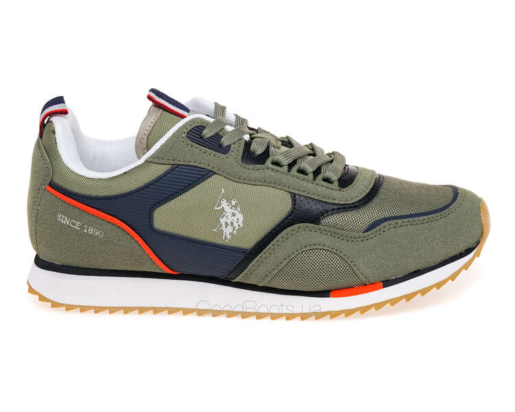 Кроссовки U.S. Polo ETHAN001-GREE-BLK01